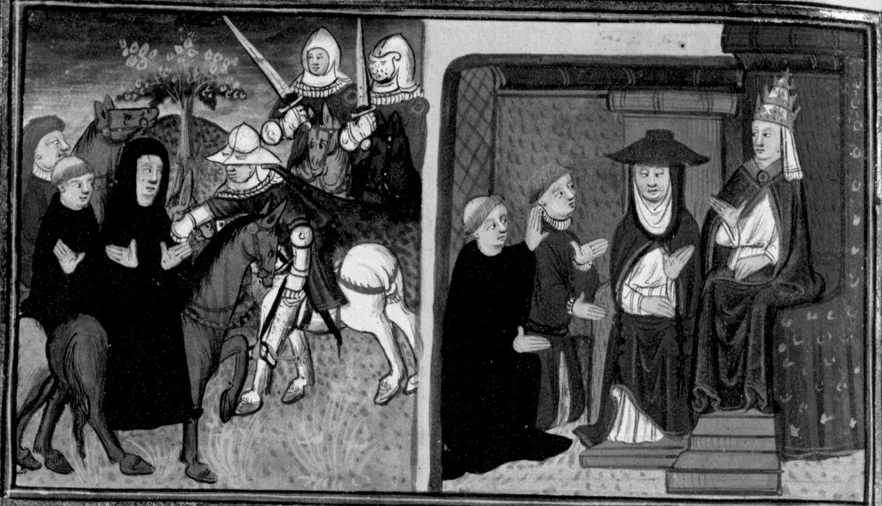 Decameron, Ghino di Tacco Captures the Abbot of Cluny; The Abbot ...