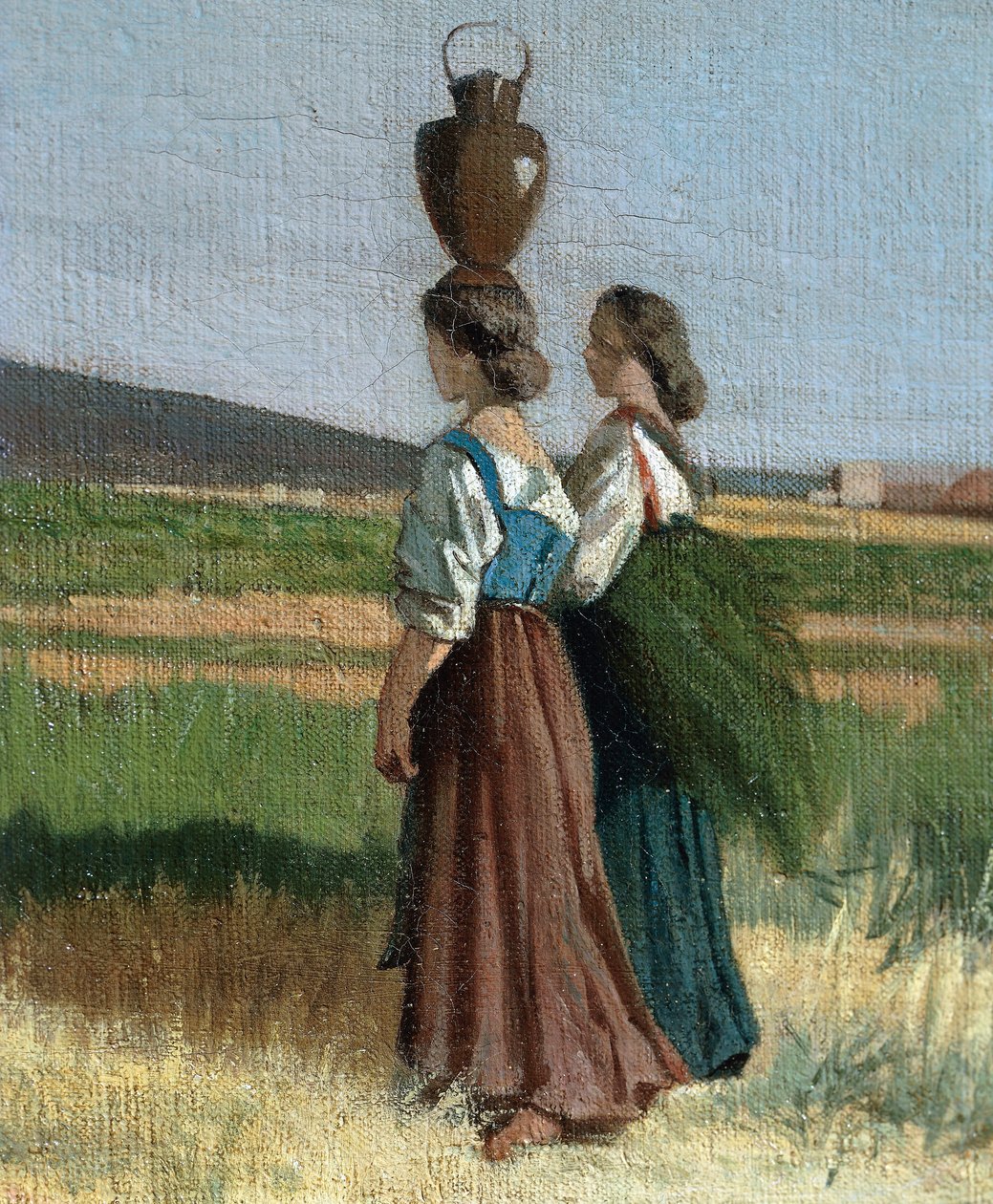 Livorno Water Carrier by Giovanni Fattori: Fine art print