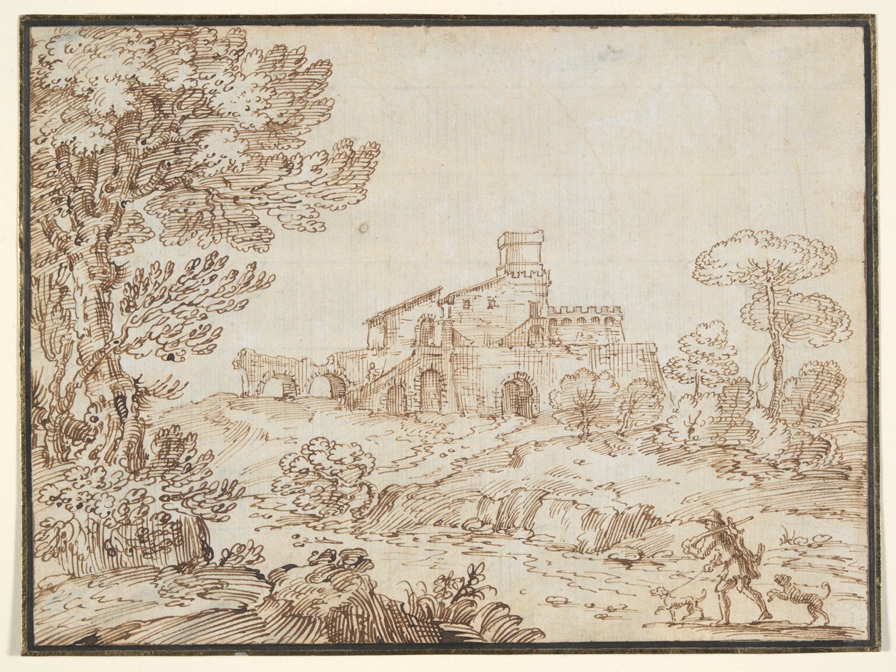 Baths of Caracalla by Giovanni Francesco Grimaldi