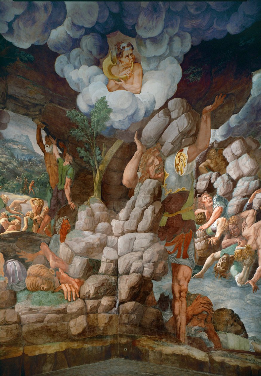 The Battle of the Giants by Giulio Romano: Fine art print