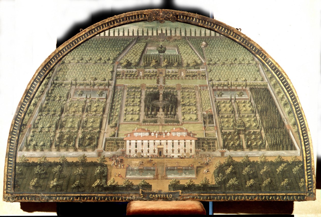 Villa de Castello by Giusto Utens: Premium art reproduction