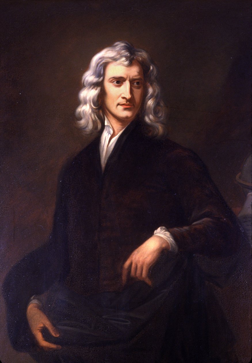 Isaac Newton by Godfrey (after) Kneller: Fine art print