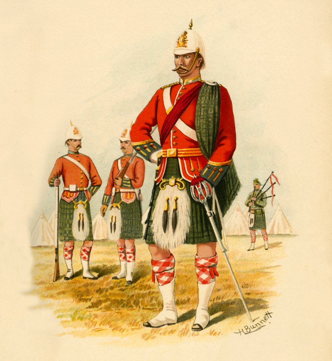 The 5th Royal Scots of Canada, 1890 by Godfrey Douglas Giles