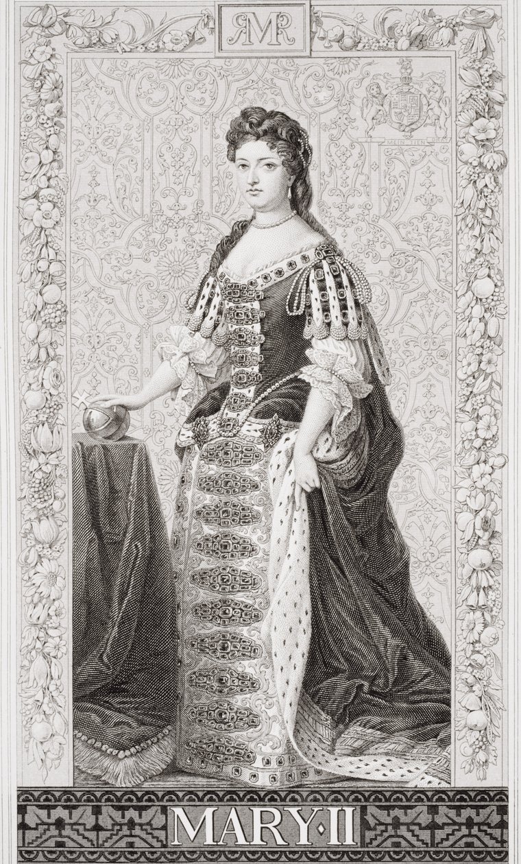 Queen Mary II from 'Illustrations of English and Scottish History ...