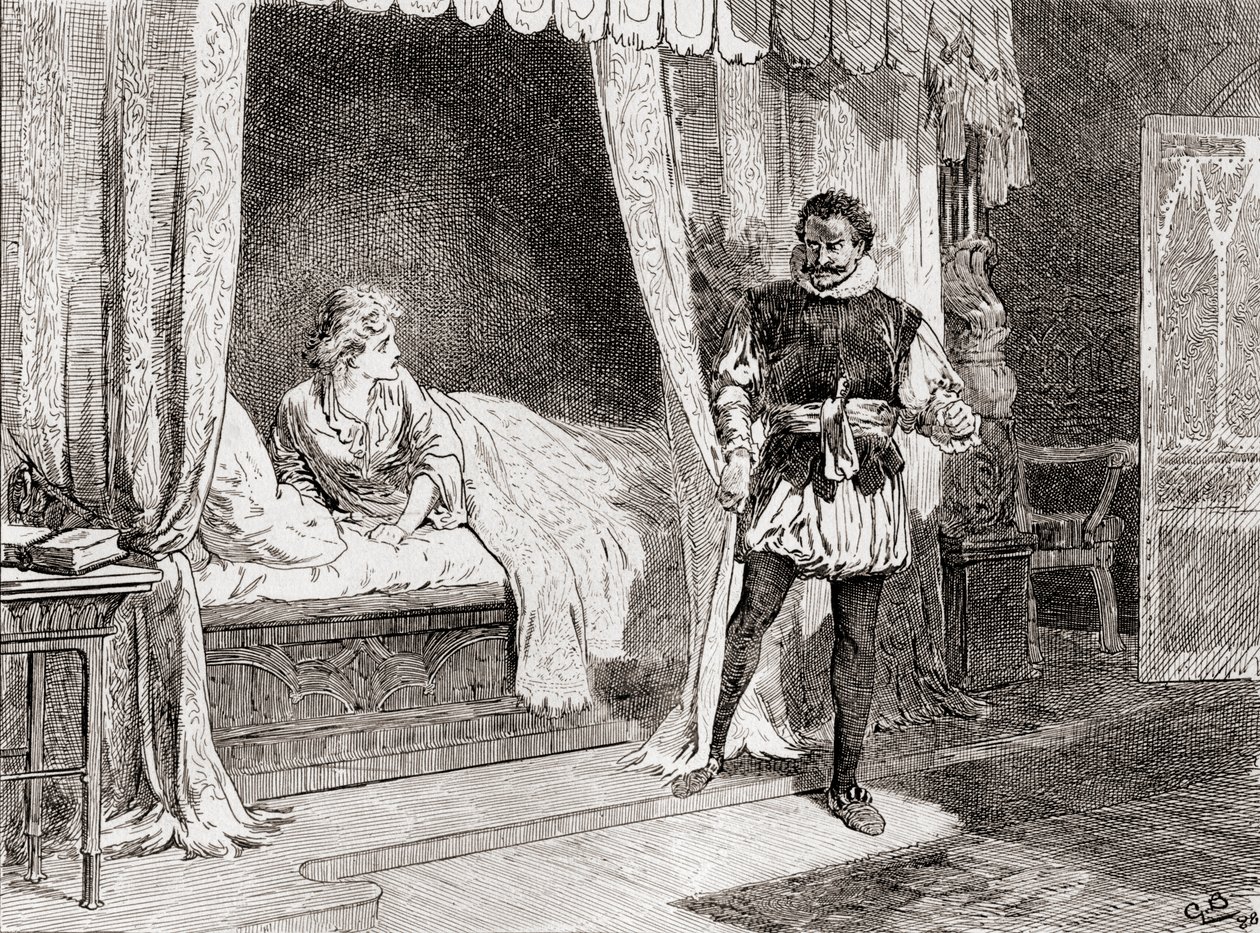 A scene from William Shakespeare's play Othello Act V, Scene 2 ...