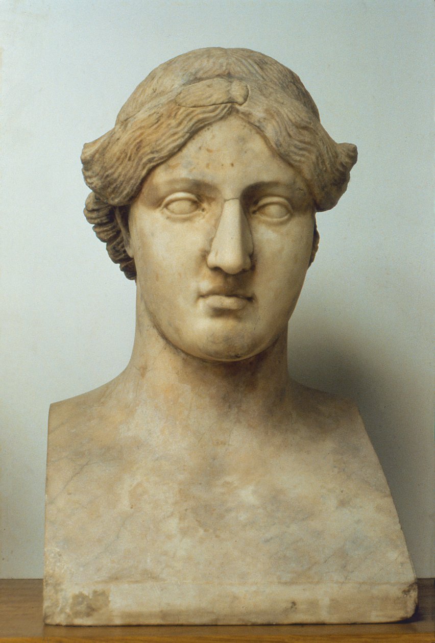Portrait bust of Sappho by Greek: Premium art reproduction