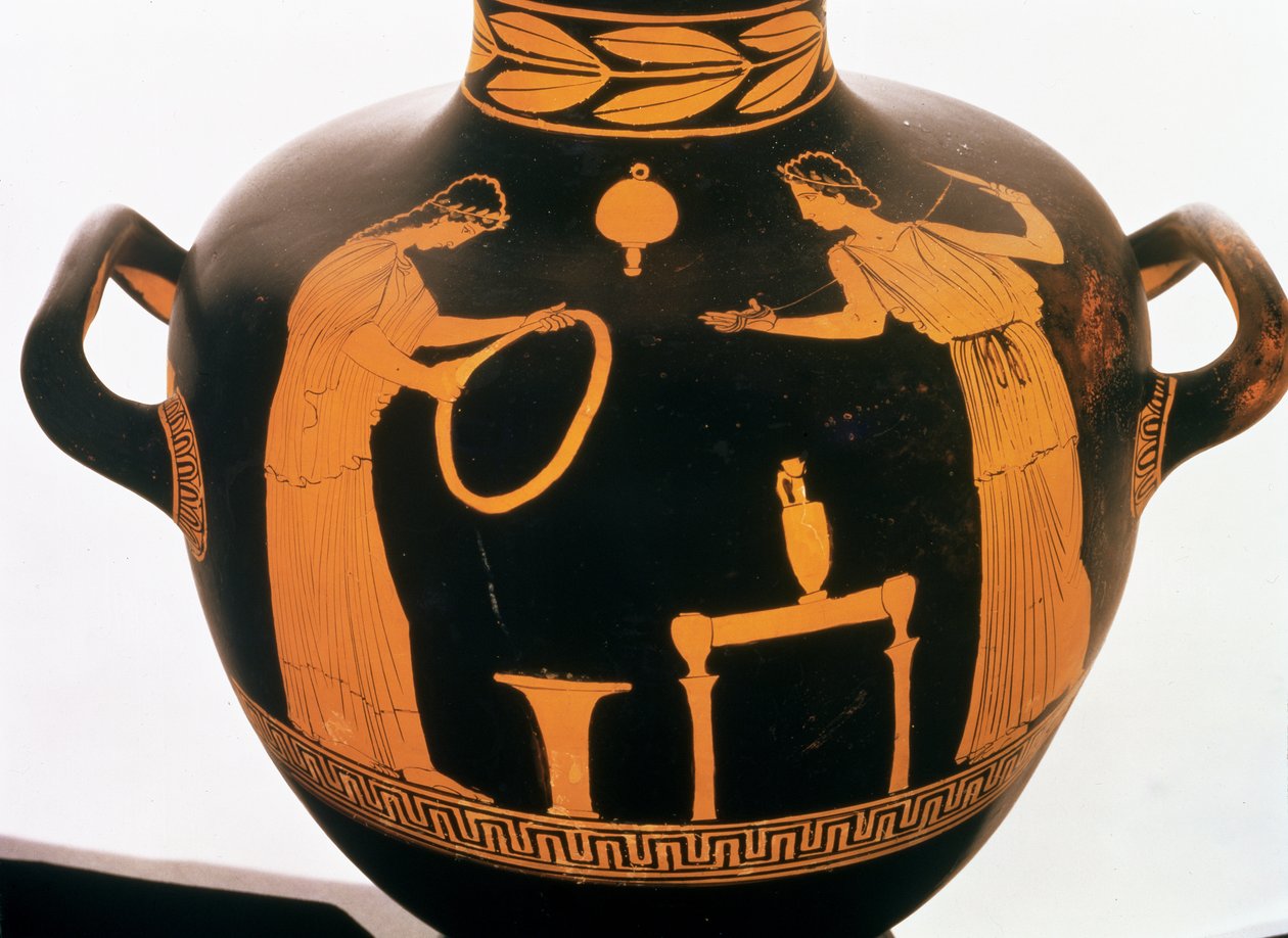 Detail (Attic Red-figure Hydria) by Greek: Fine art print