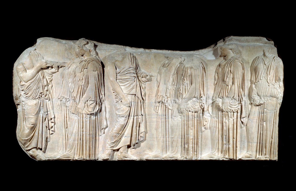 Fragment of the Parthenon Frieze by Greek School
