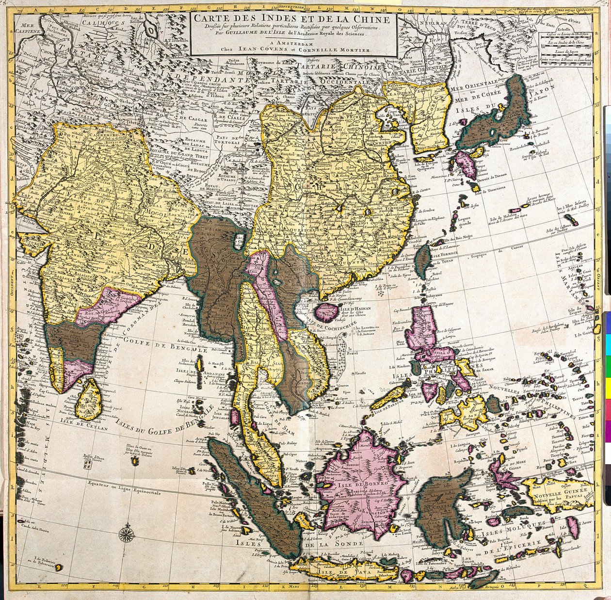 Map of Asia by Guillaume Delisle: Buy fine art print