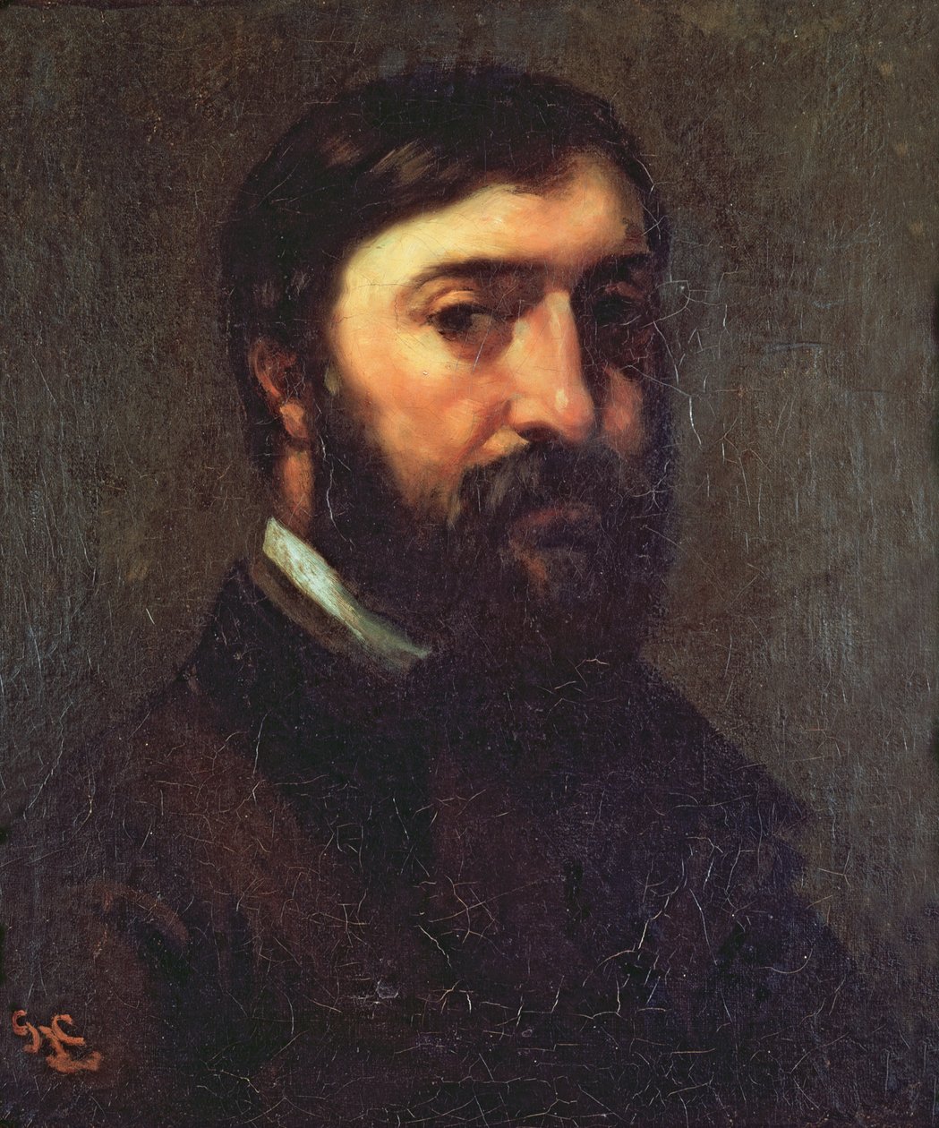 Portrait of Urbain Cuenot by Gustave Courbet: Fine art print