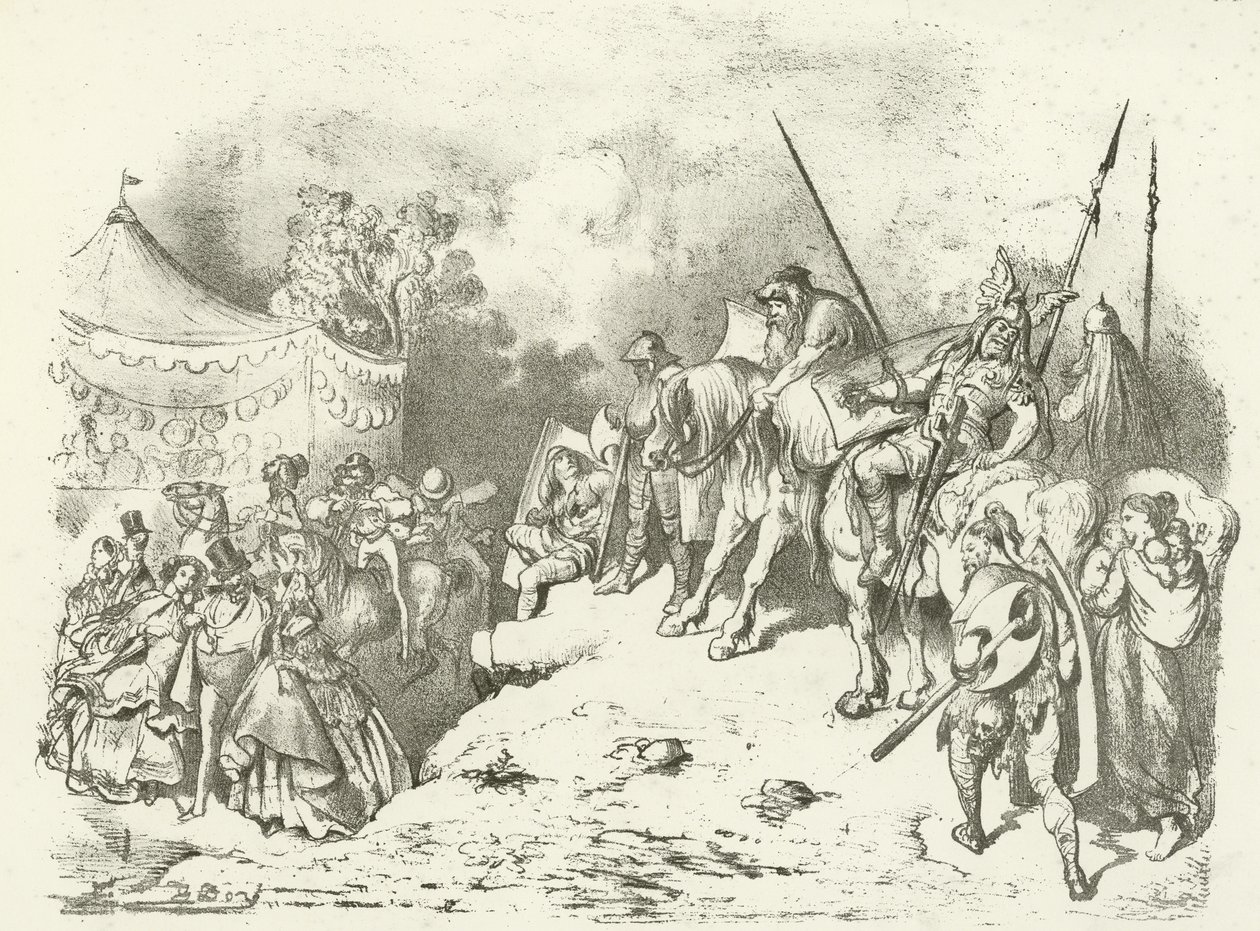 An Ancient Briton Contemplating the Costume of his Descendants