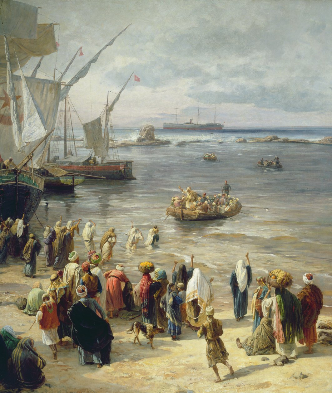 Jaffa, Recruiting of Turkish Soldiers in Palestine (detail)