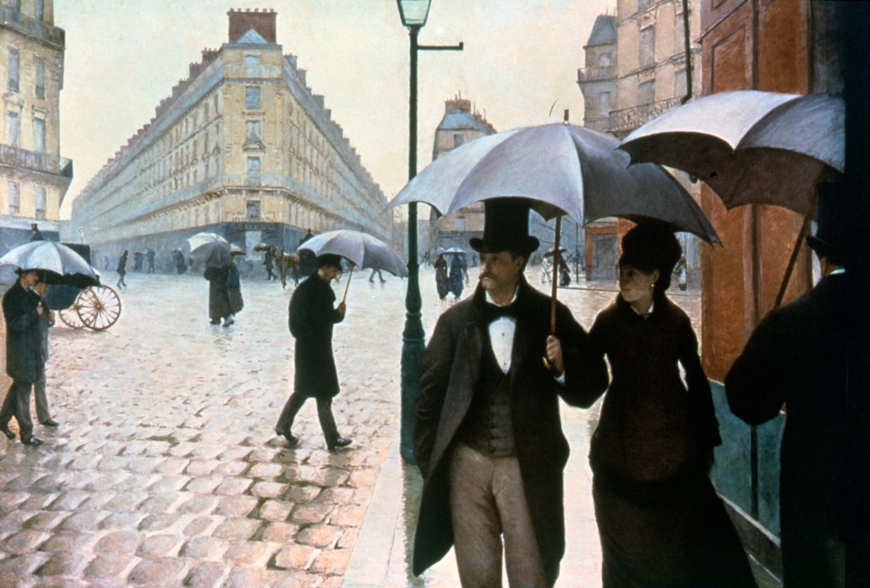 Paris Street in Rainy Weather by Gustave Caillebotte