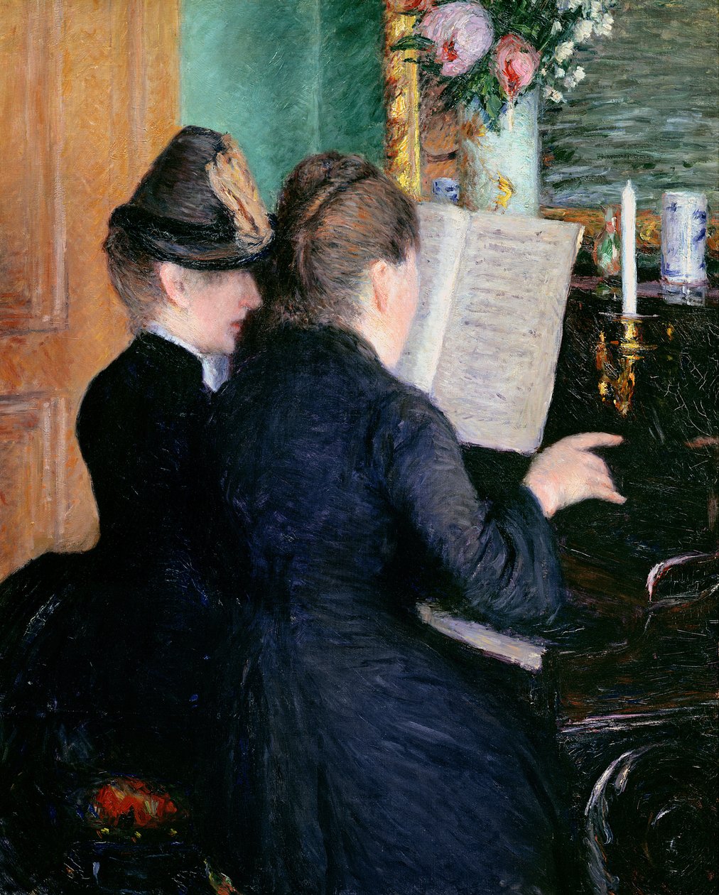 The Piano Lesson by Gustave Caillebotte: Fine art print
