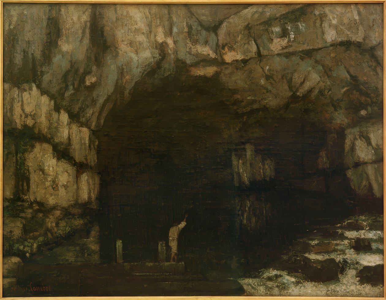 The Source of the Loue by Gustave Courbet: Fine art print