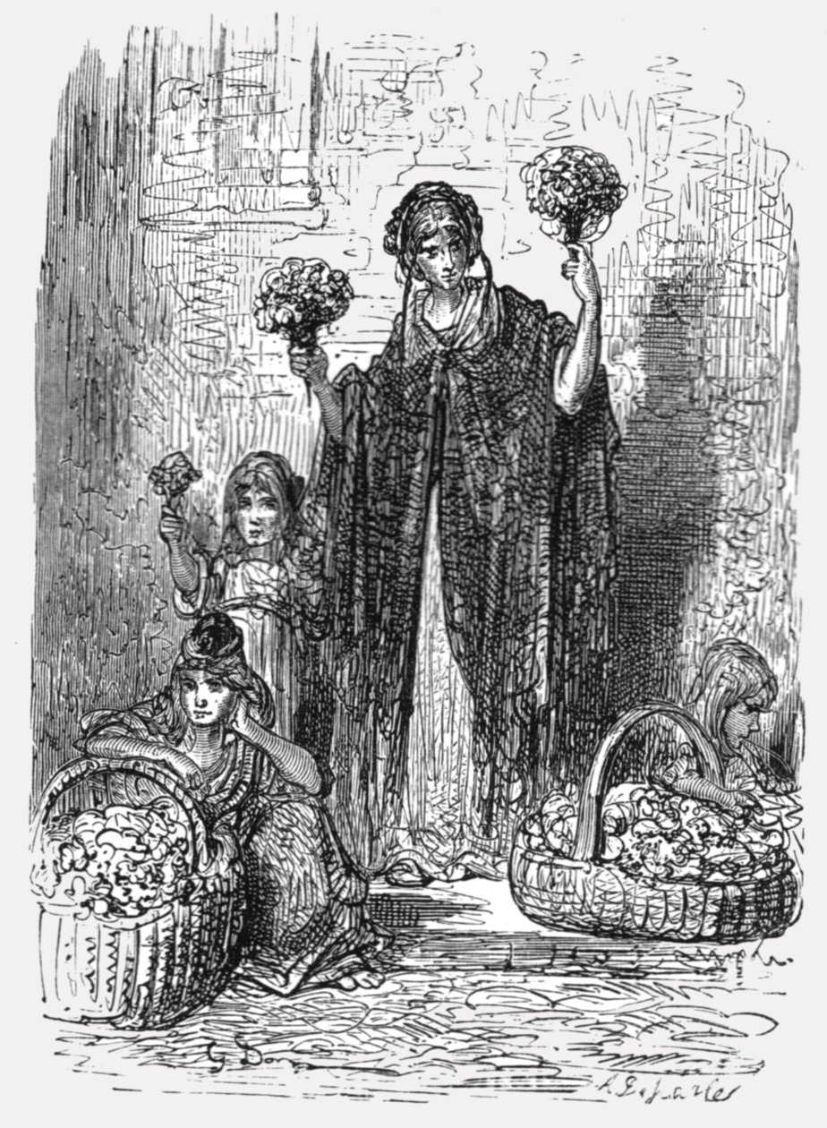 Flower Girls by Gustave Dore: Buy fine art print