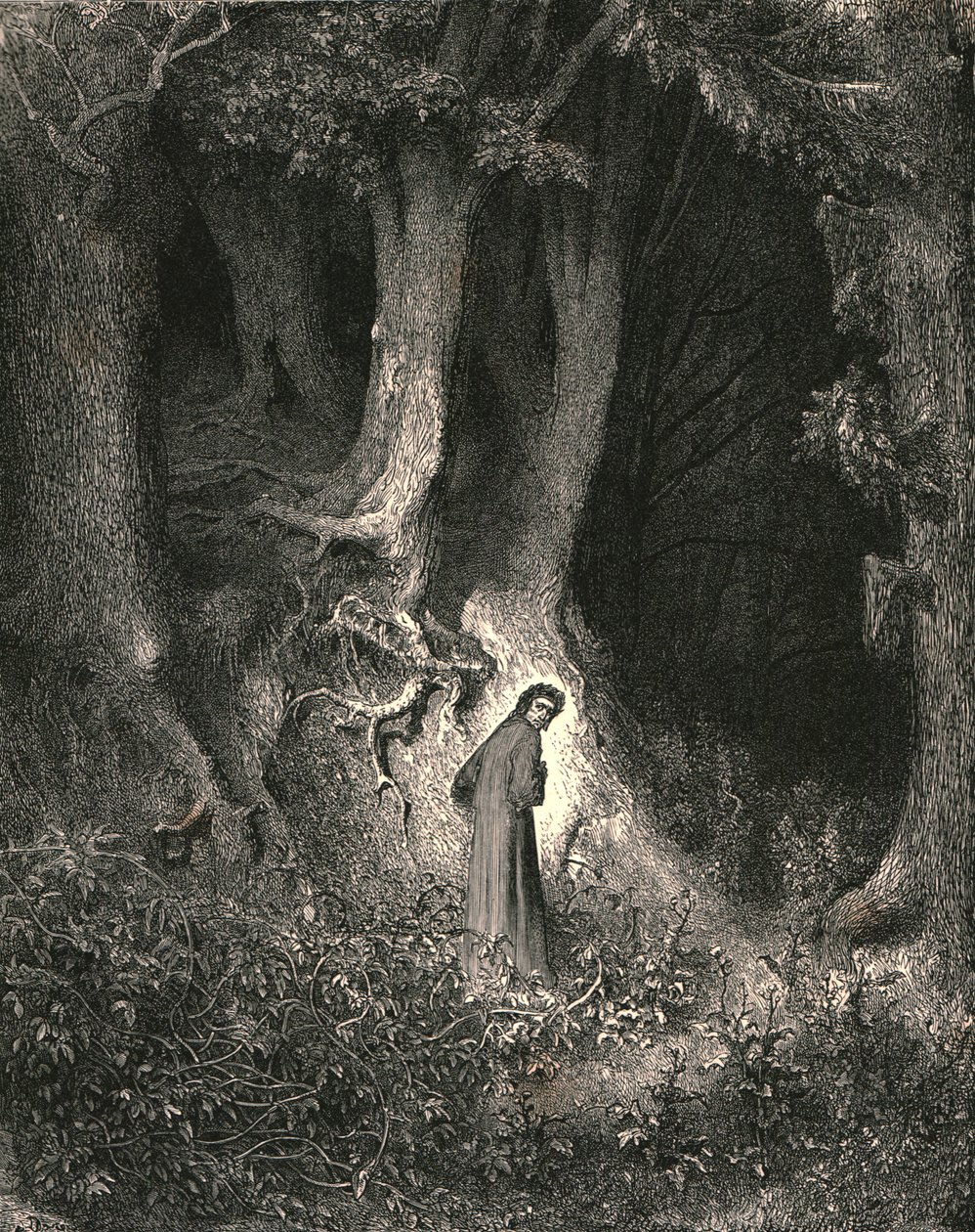 In the midway of this our mortal life, c1890 by Gustave Dore