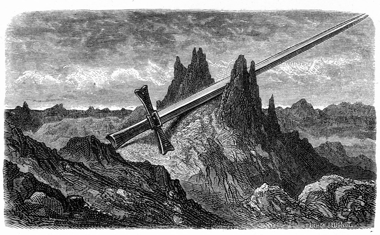 La Breche de Roland (engraving by Gustave Dore)
