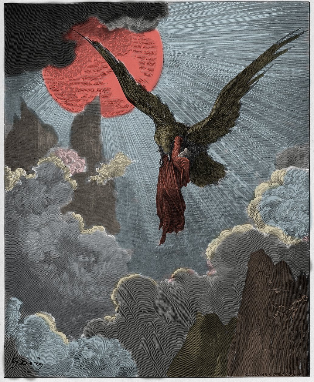 Purgatorio, Canto 9: Dante, in a Dream, is Carried off by an Eagle ...