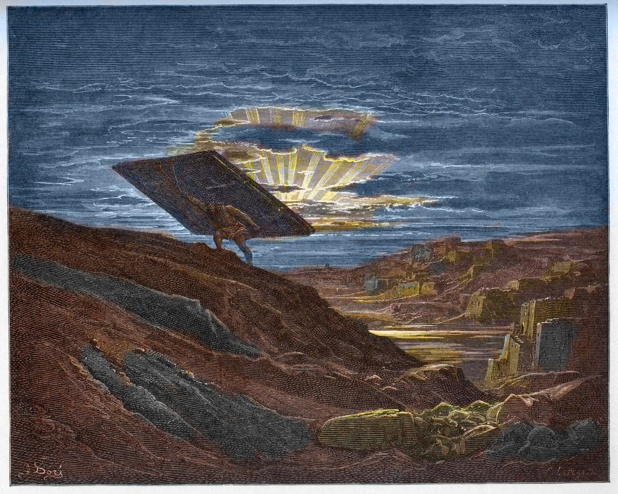 Samson carries the Gates of Gaza - Samson removing the gates of Gaza ...