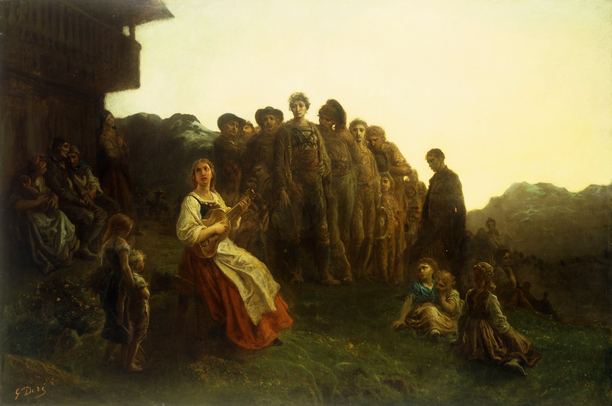 The Balladeer by Gustave Dore: Buy fine art print