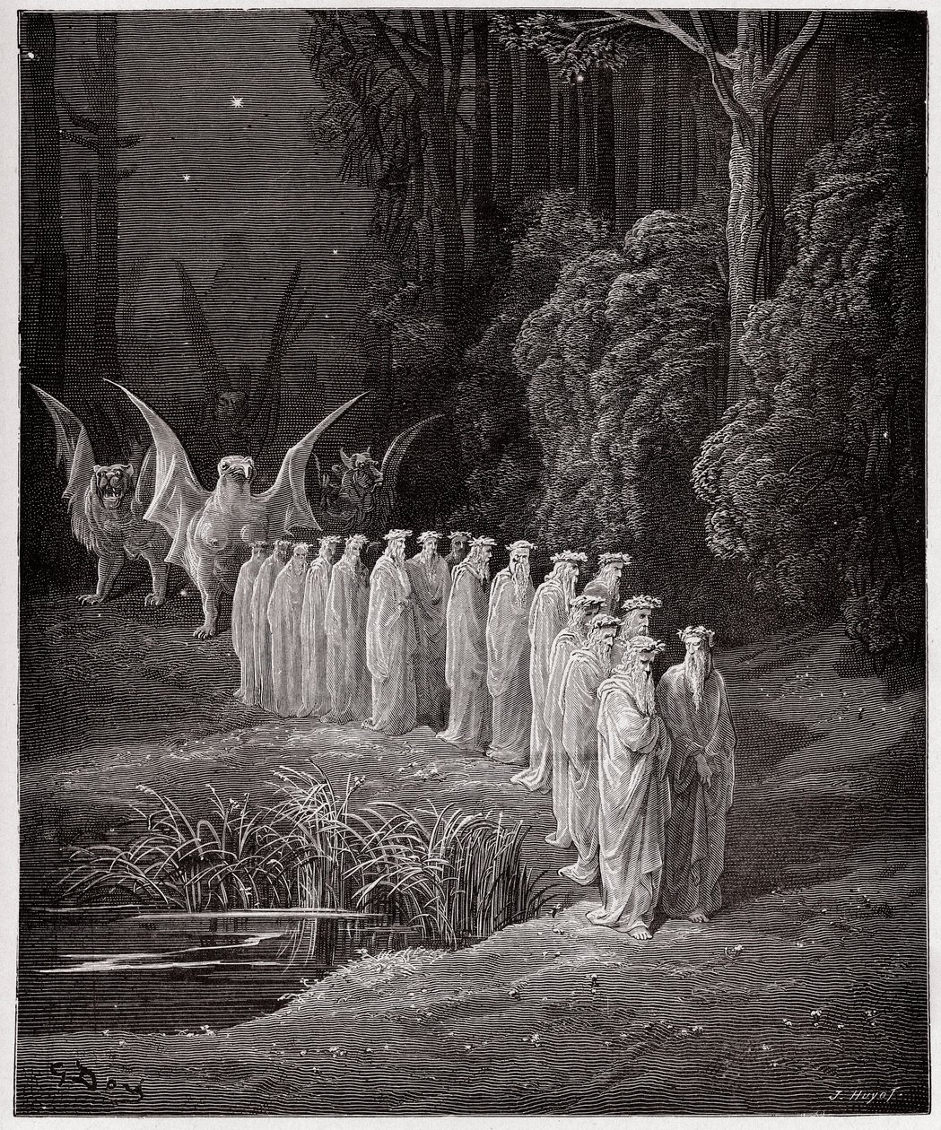 The Divine Comedy, Purgatorio, Canto 29: The 24 Elders in the Apocalyptic Procession - by Dante ...