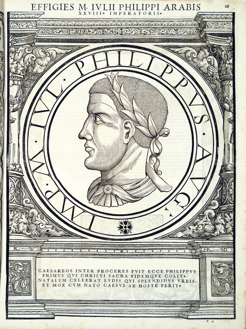 Iulius Philippus, illustration from Imperatorum Romanorum Omnium ...