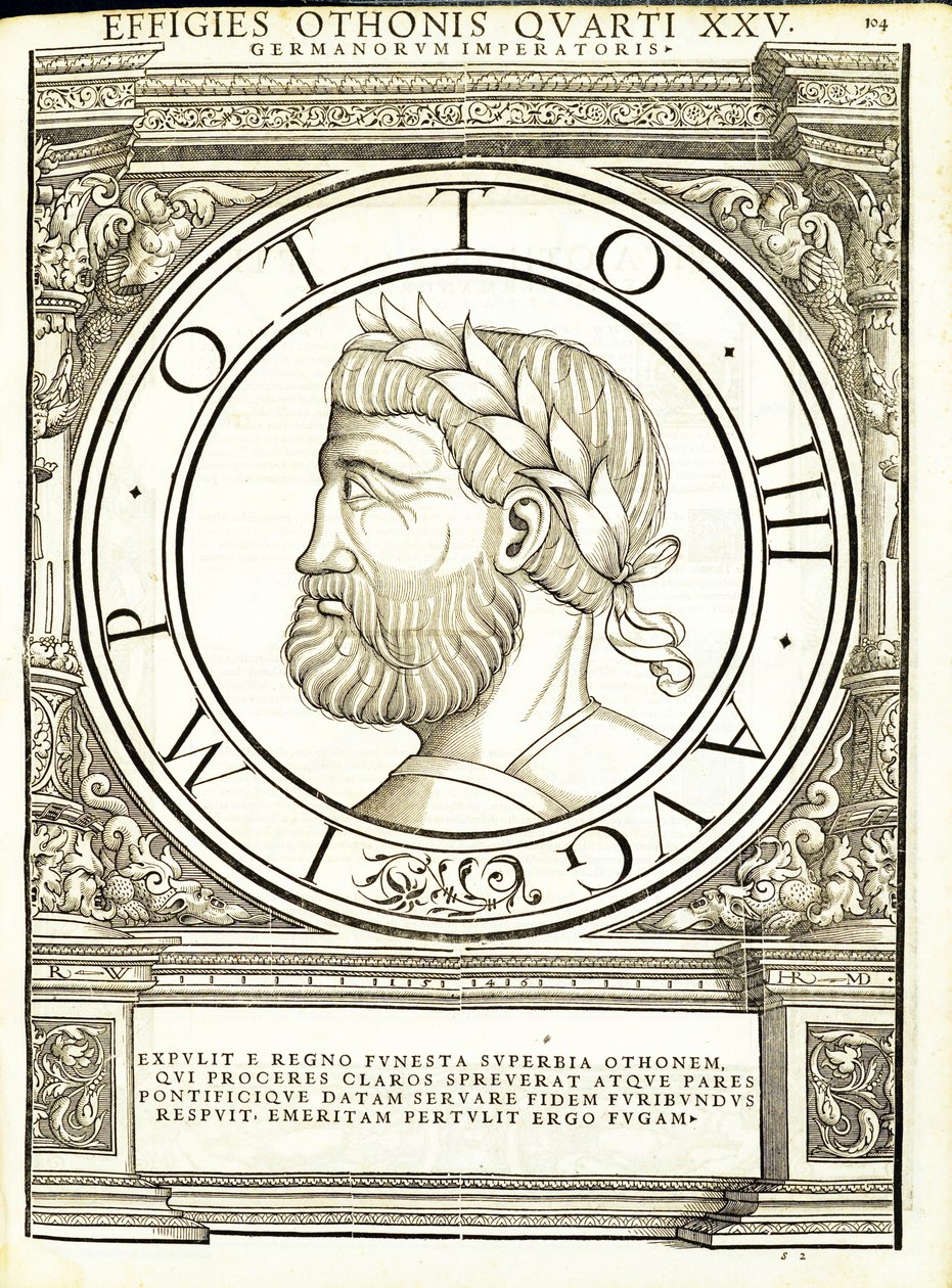 Otho IIII, illustration from Imperatorum Romanorum Omnium Orientalium ...