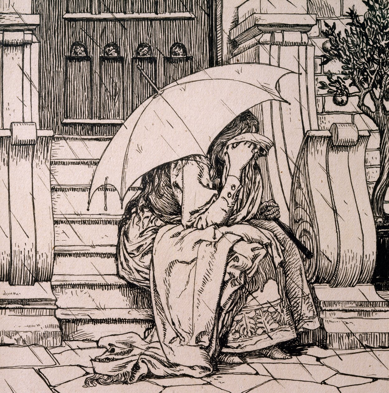 Illustration for fairy tale by Hans Christian Andersen