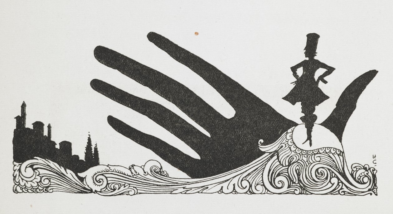 Illustration for the story 'little thumb' by Harry Clarke