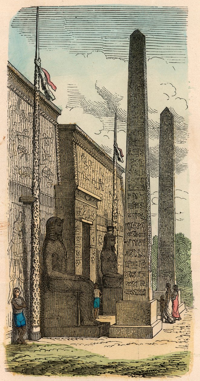 Ancient Egypt: Entrance of a Palace Temple