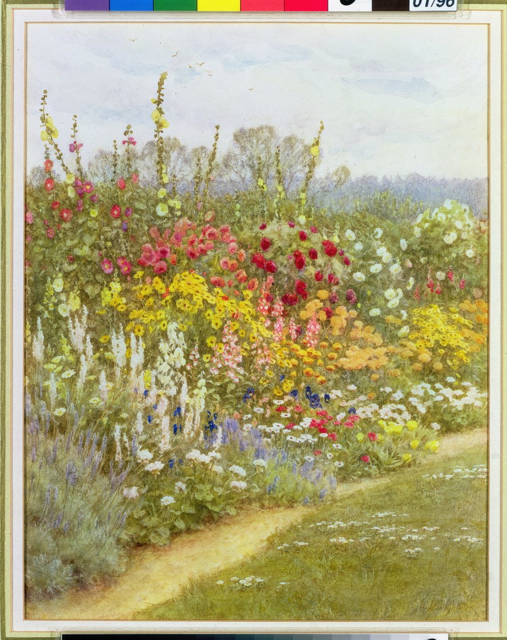 A Herbaceous Border by Helen Allingham: Buy fine art print