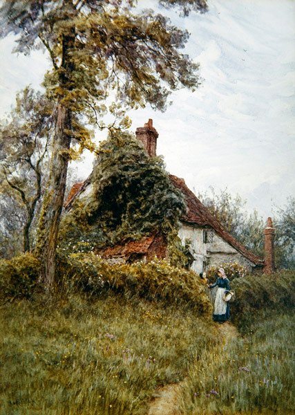 Old Farm at Pinner by Helen Allingham: Buy fine art print