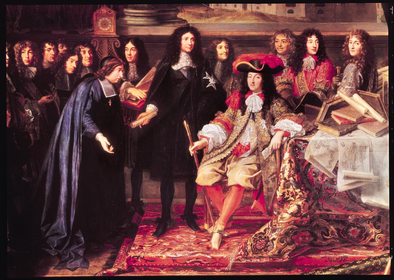 Jean-Baptiste Colbert Presenting the Members of the Royal Academy of ...
