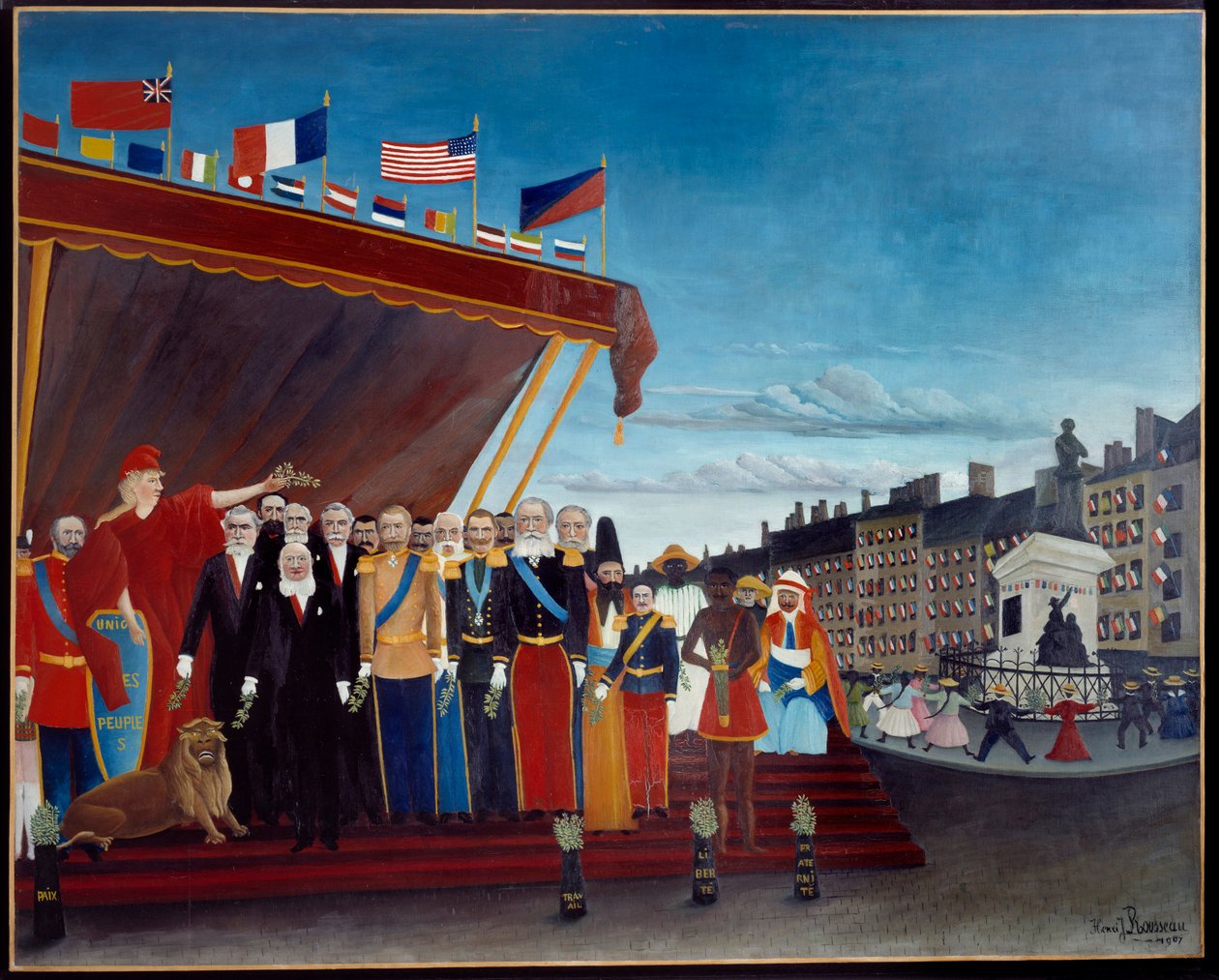 Representative of Foreign Powers Saluting the Republic as a Sign of Peace