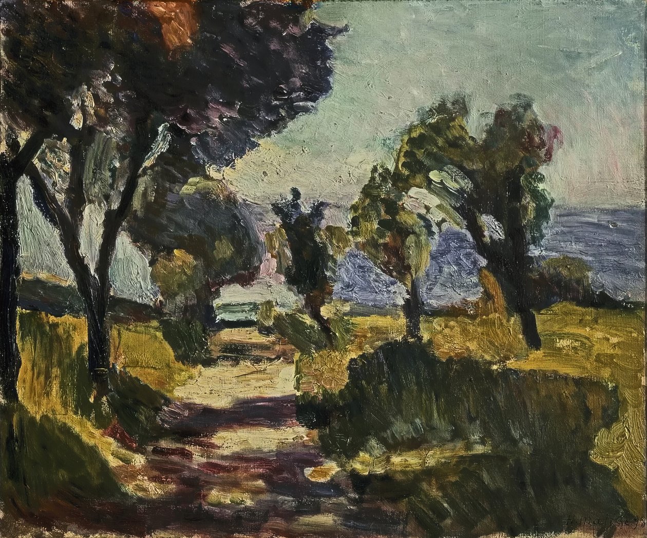 Corsican Landscape with Olive Trees by Henri Matisse