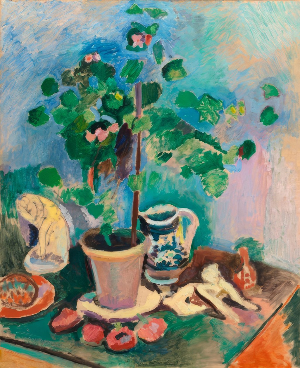 Still Life with Geranium by Henri Matisse: Fine art print