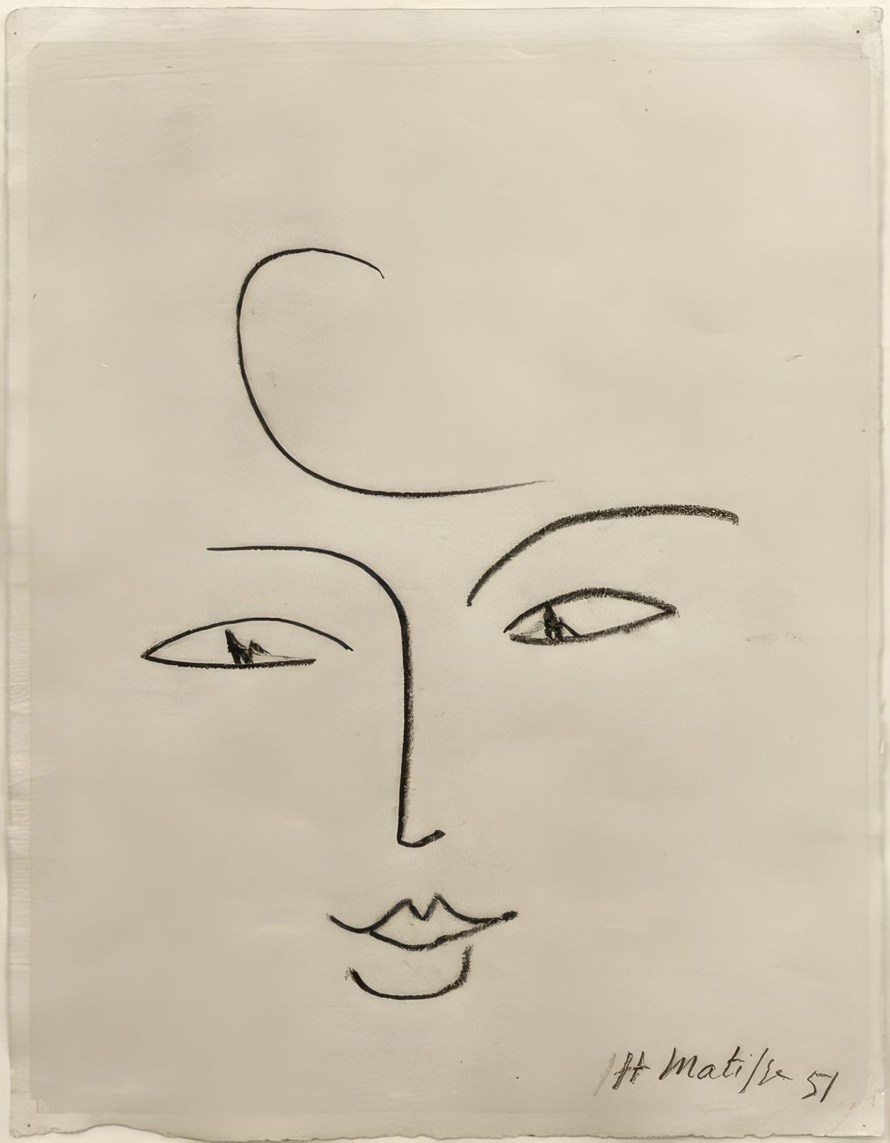 Face by Henri Matisse: Highest-quality art reproduction