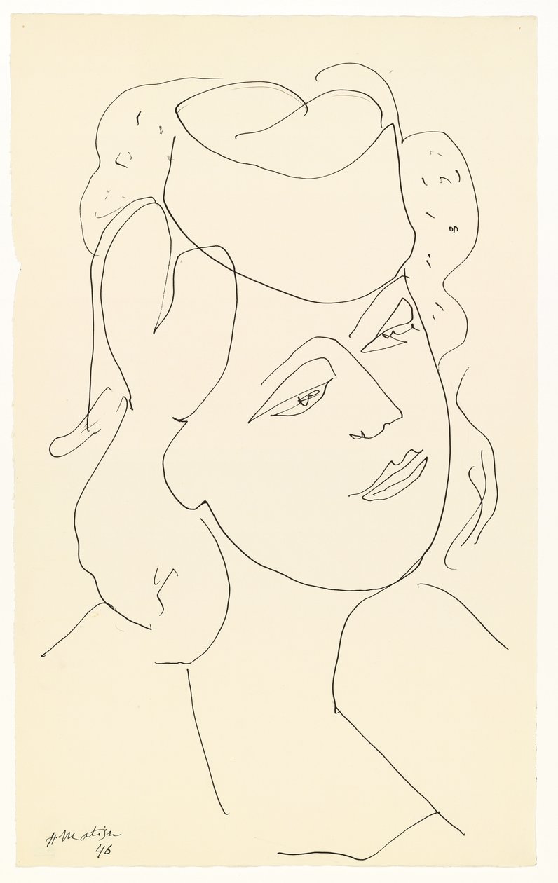 Woman with Hat by Henri Matisse: Premium art reproduction