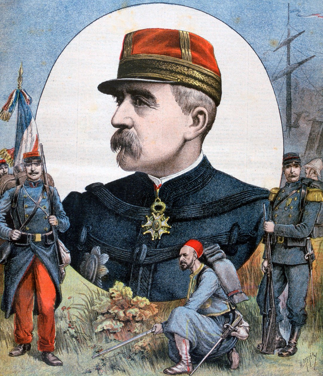 General Jacques Duchesne, Commander of the French Expeditionary Force ...