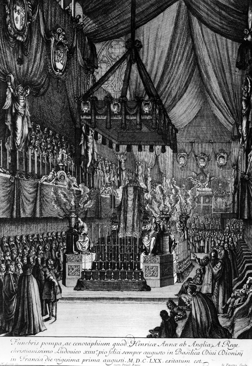 Funeral of Princess Henrietta of England, 1670