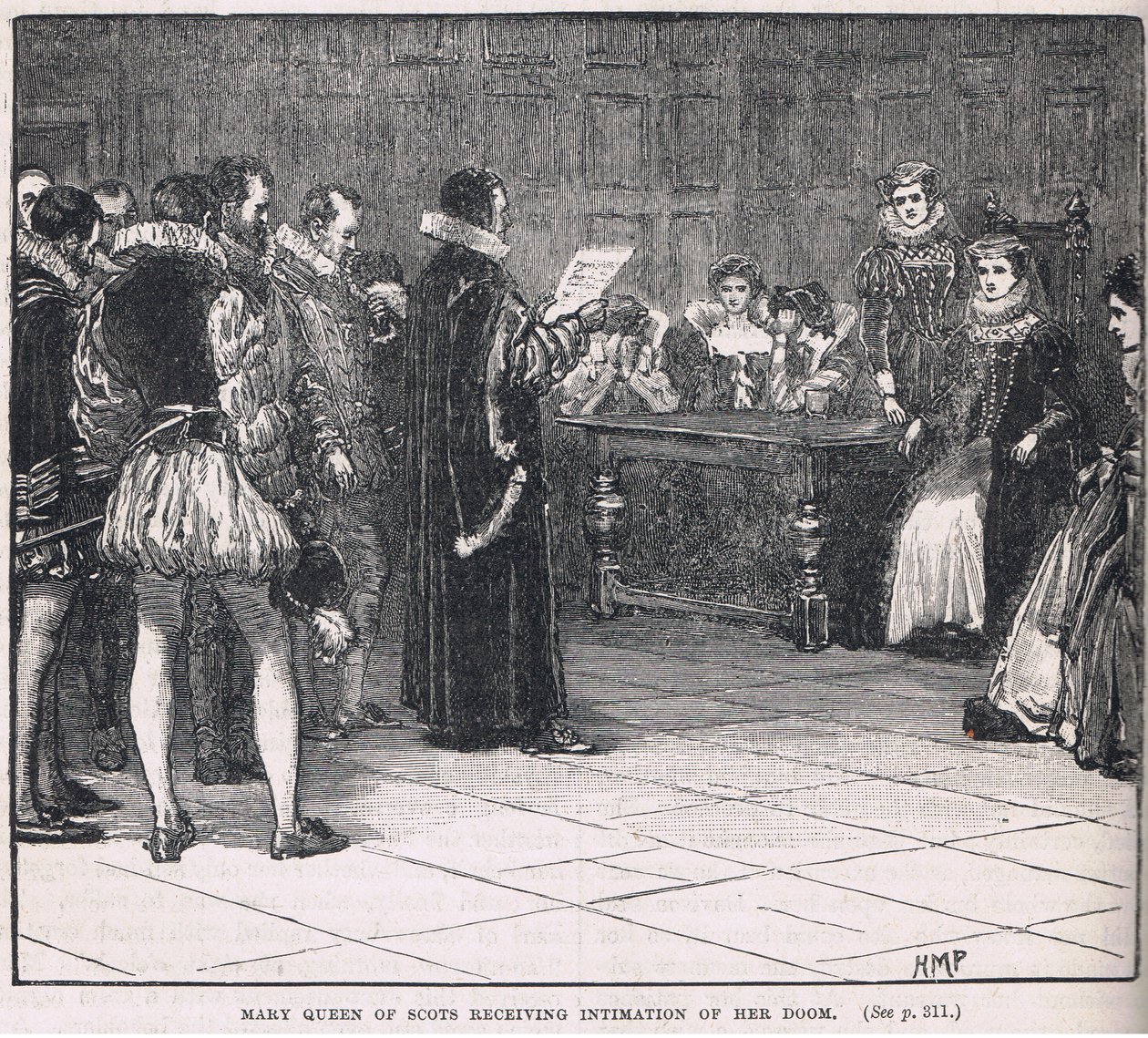 Mary Queen of Scots Receiving Intimation of Her Doom