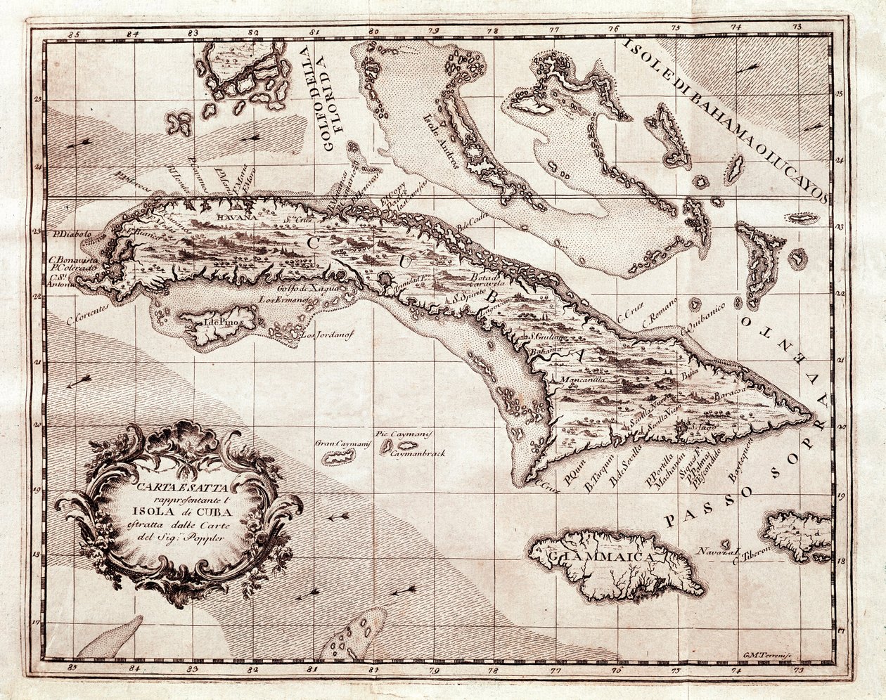 The islands of the Greater Antilles by Henry Popple