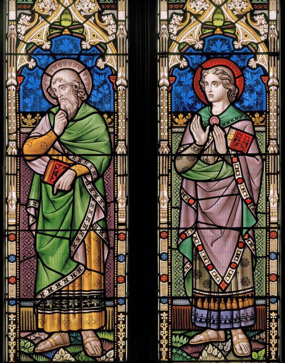 St Luke and St John by Henry Stacey Marks: Fine art print
