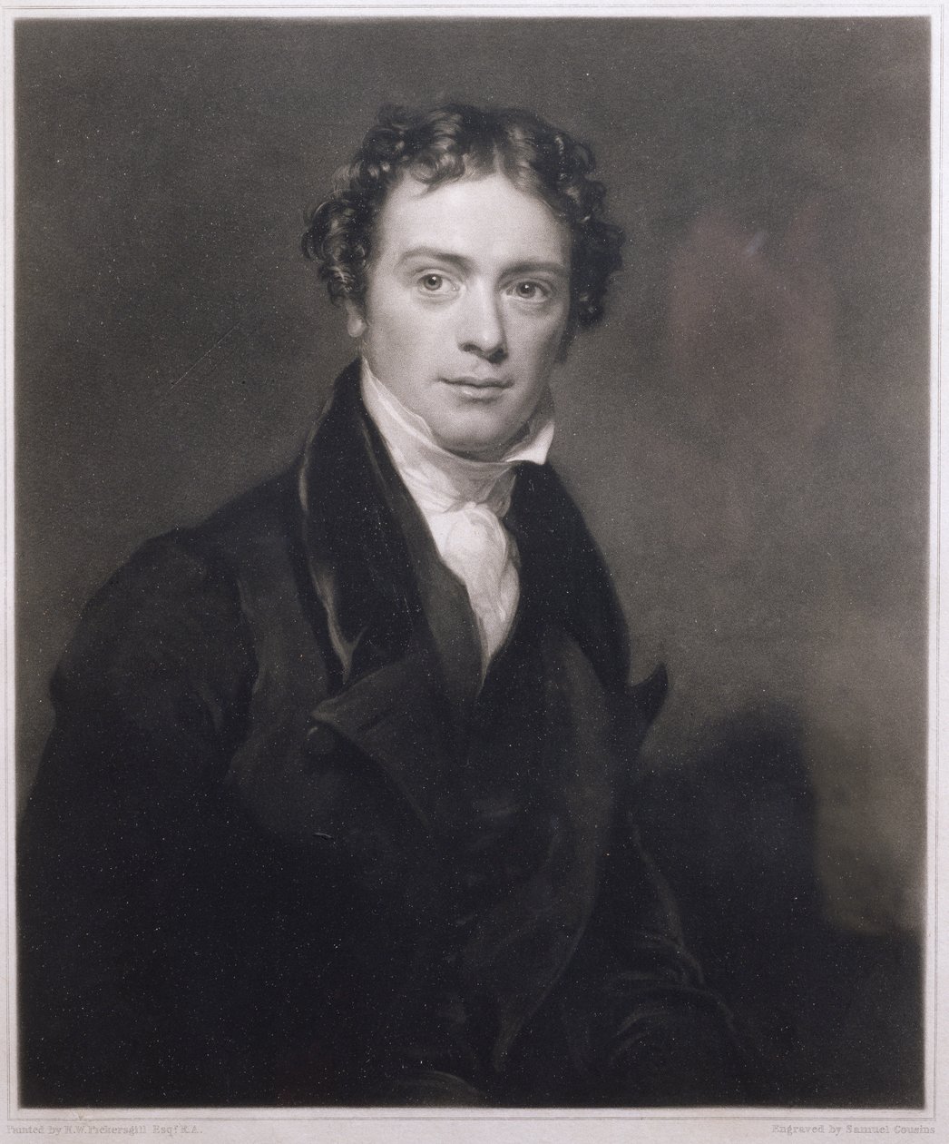 Portrait of Michael Faraday (1791-1867) Engraved by Samuel Cousins (1830)