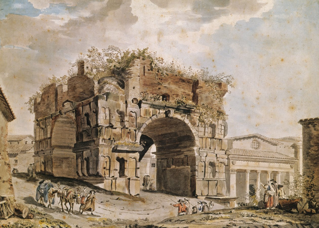 Roman Ruins by Hubert Robert: Premium art reproduction