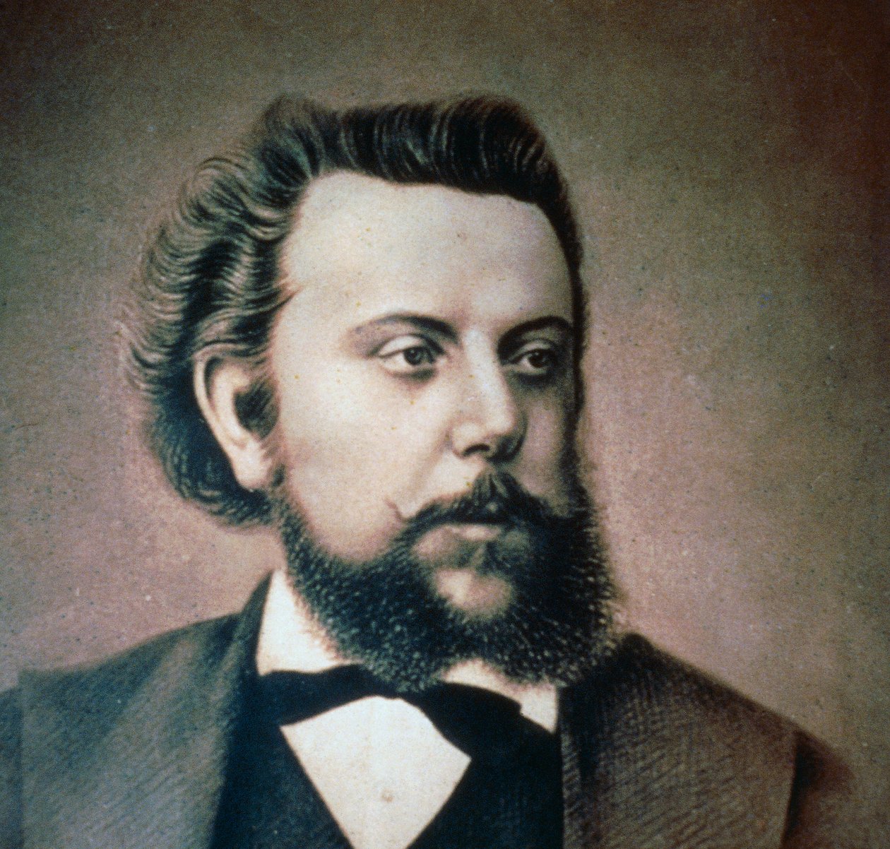 Portrait of the Russian composer Modest Mussorgsky
