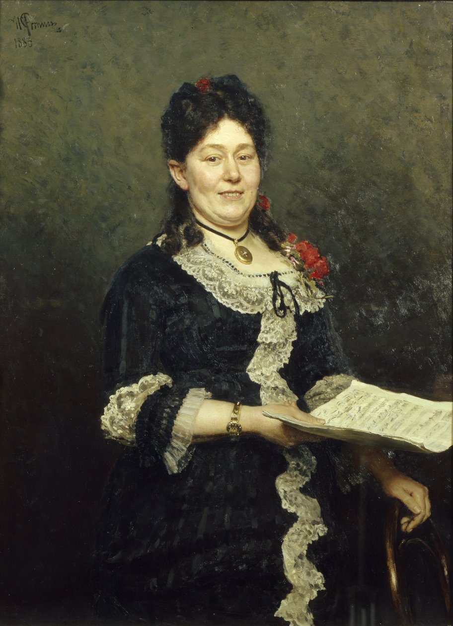 Portrait of the opera singer Alexandra Molas
