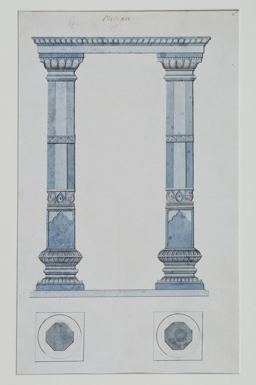A Portico by Indian School: Premium art reproduction