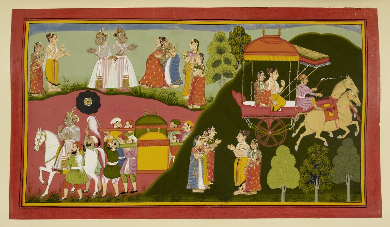 Dasaratha and his queens return to Ayodhya, leaving Rishyasringa and ...